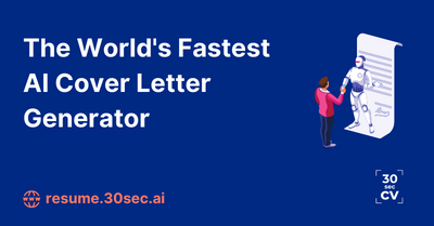 AI Cover Letter Writer | Ready in 30 seconds